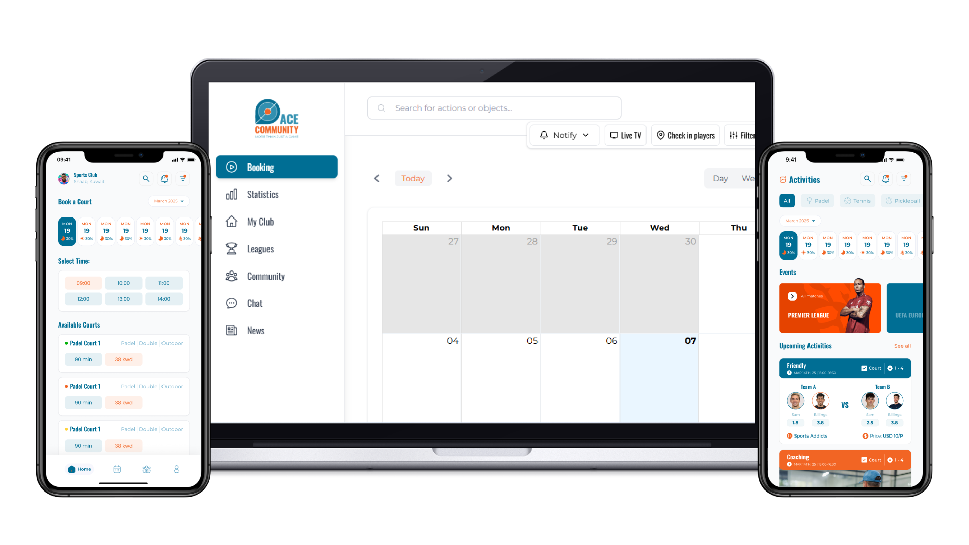 ACE Community | Sports App for Players & Club Management
